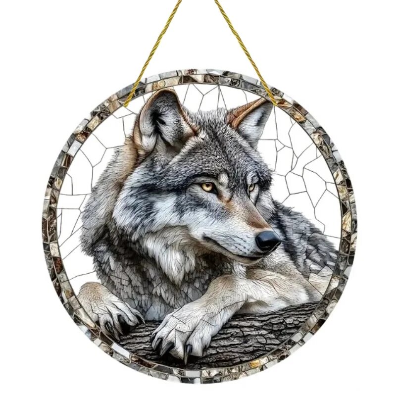 Подвеска на окно Wolf Catcher, акрил 15x15 см, цвет 9