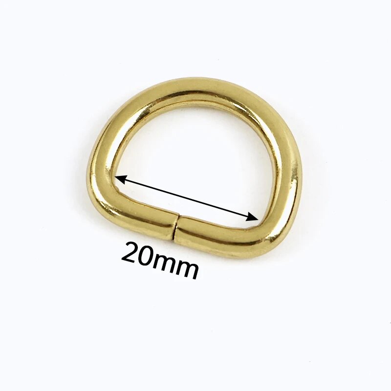 Металлические пряжки Meetee 10-38 мм 5Pcs, XP166-Brass-20mm