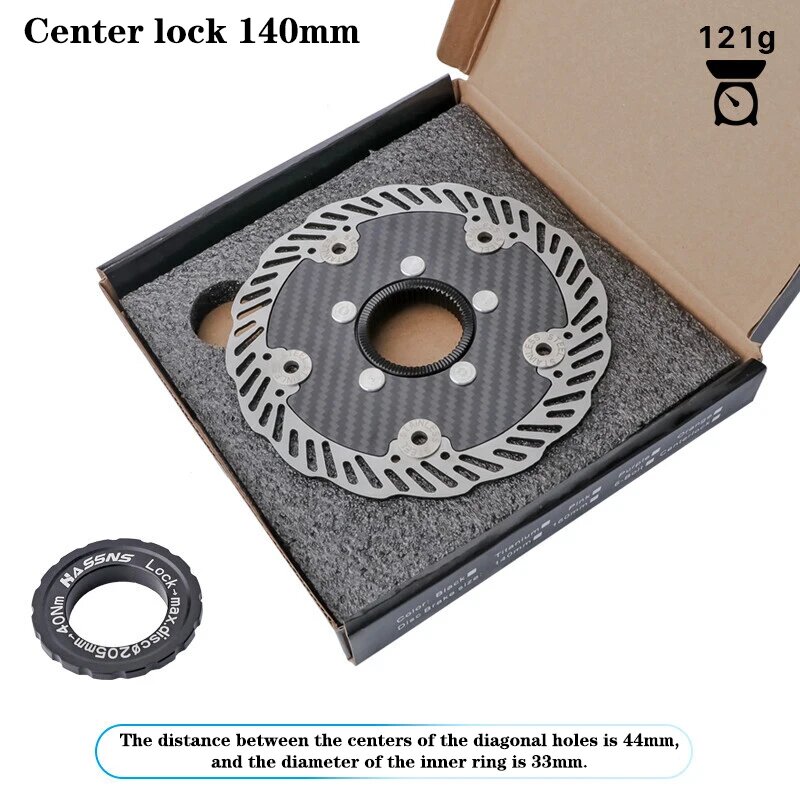 Карбоновый тормозной диск Center Lock 140 мм, Цвет: 3