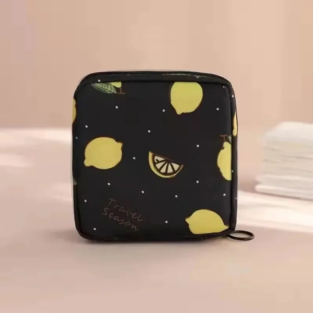 Хлопковая сумка для гигиенических принадлежностей Черный, Black Lemon