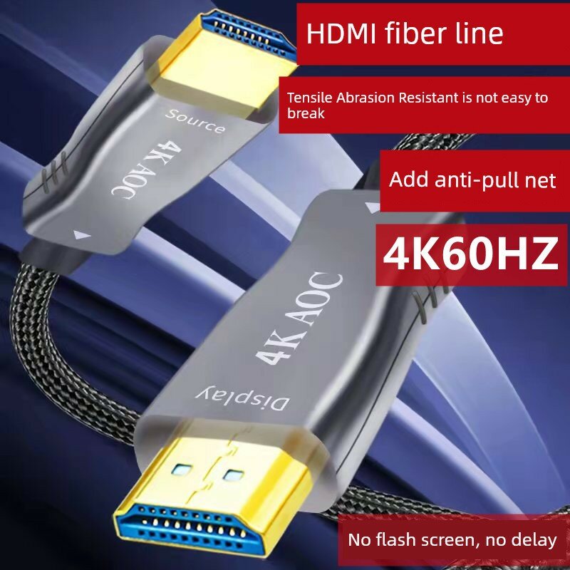 Кабель HDMI волоконно-оптический 2.0 поддержка 4K, 30 м анти-путаница, передача видео высокой четкости