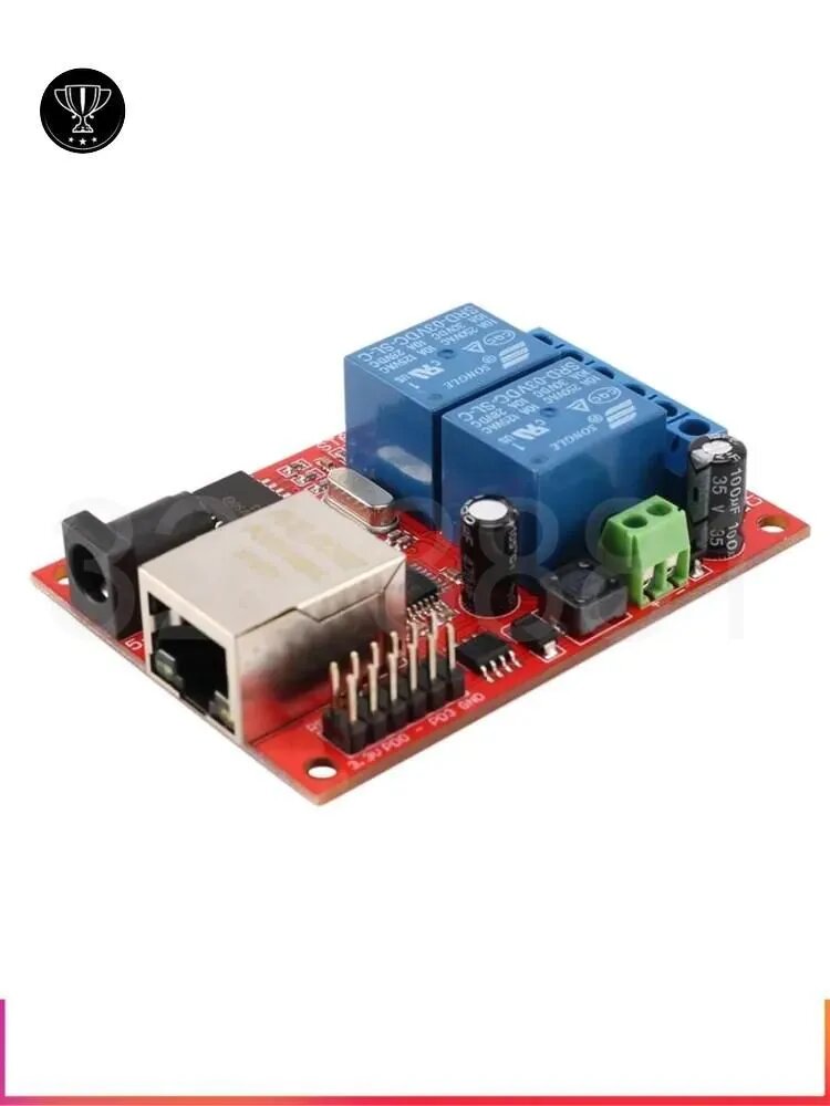 GM LAN Двухсторонняя релейная плата Ethernet Переключатель задержки Модуль контроллера /UDP Веб-сервер