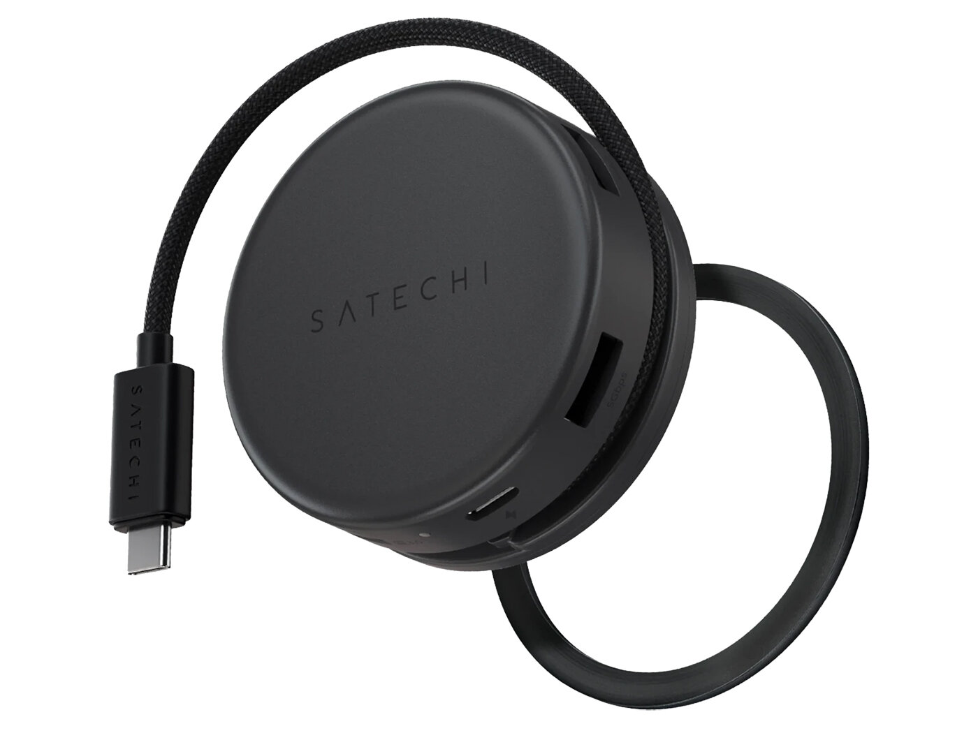 Док-станция/ USB-хаб Satechi OntheGo 7-in-1 Multiport Adapter USB 3.2 USB Type-C RJ-45 HDMI micro-SD 80Вт ST-POTG7C