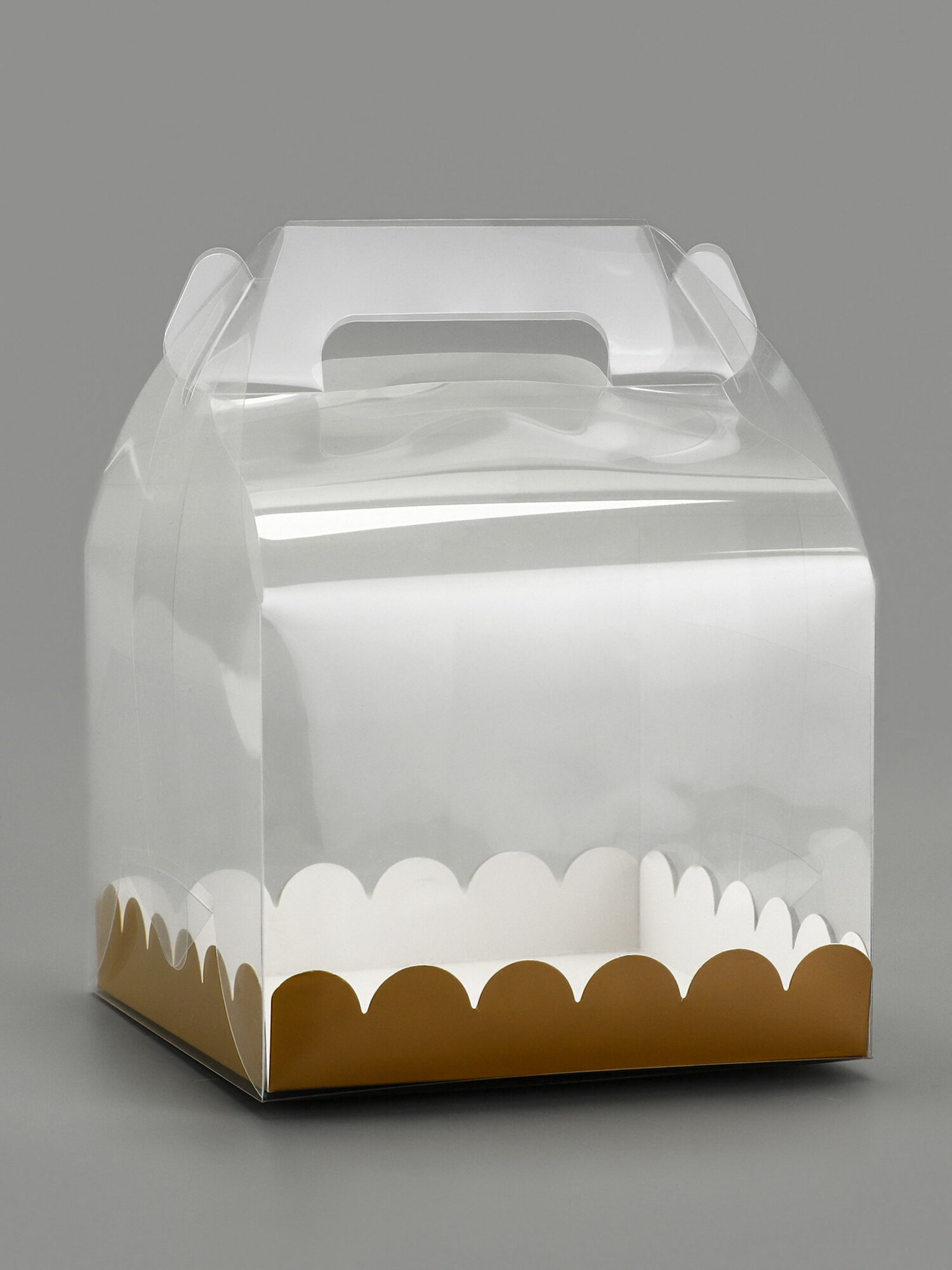 PVC Коробка для бенто - торта, прозрачная, 16x16x12 см, тематика праздника: день рождения
