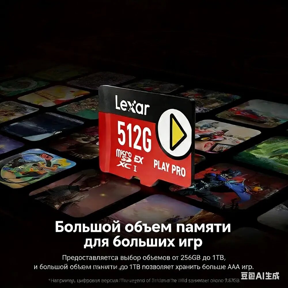 Lexar microSD Express Card для Nintendo Switch 2 - 512 GB