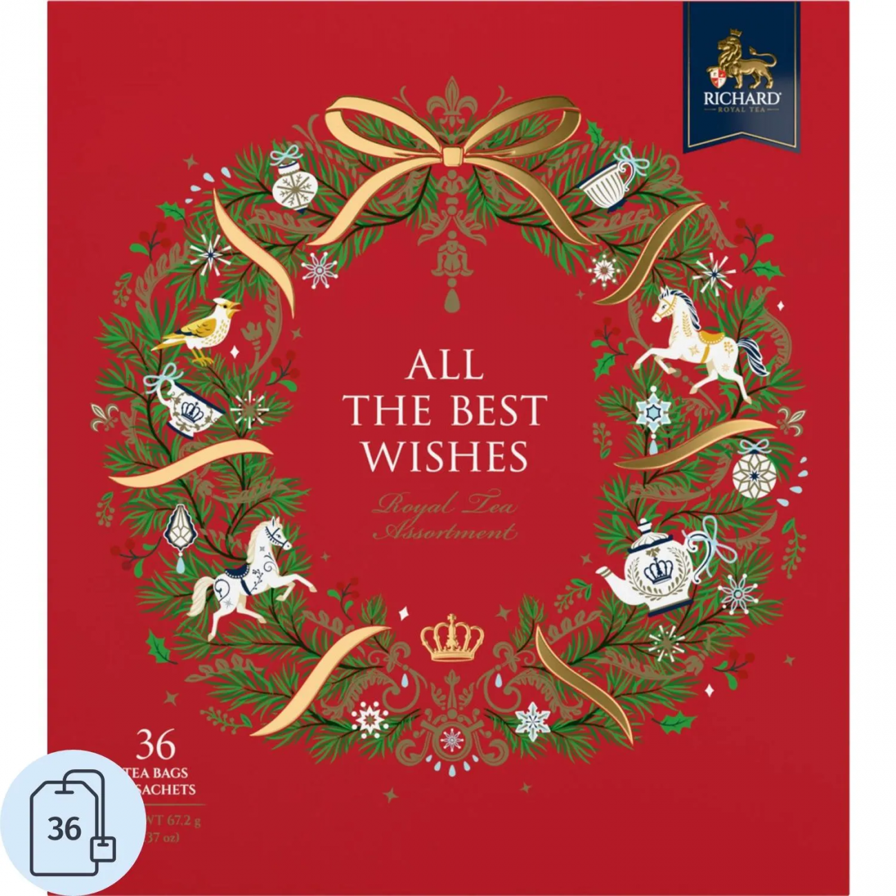 Чай Richard All The Best Wishes Ассорти в пакетиках, 36 шт НГ 2347375 102941