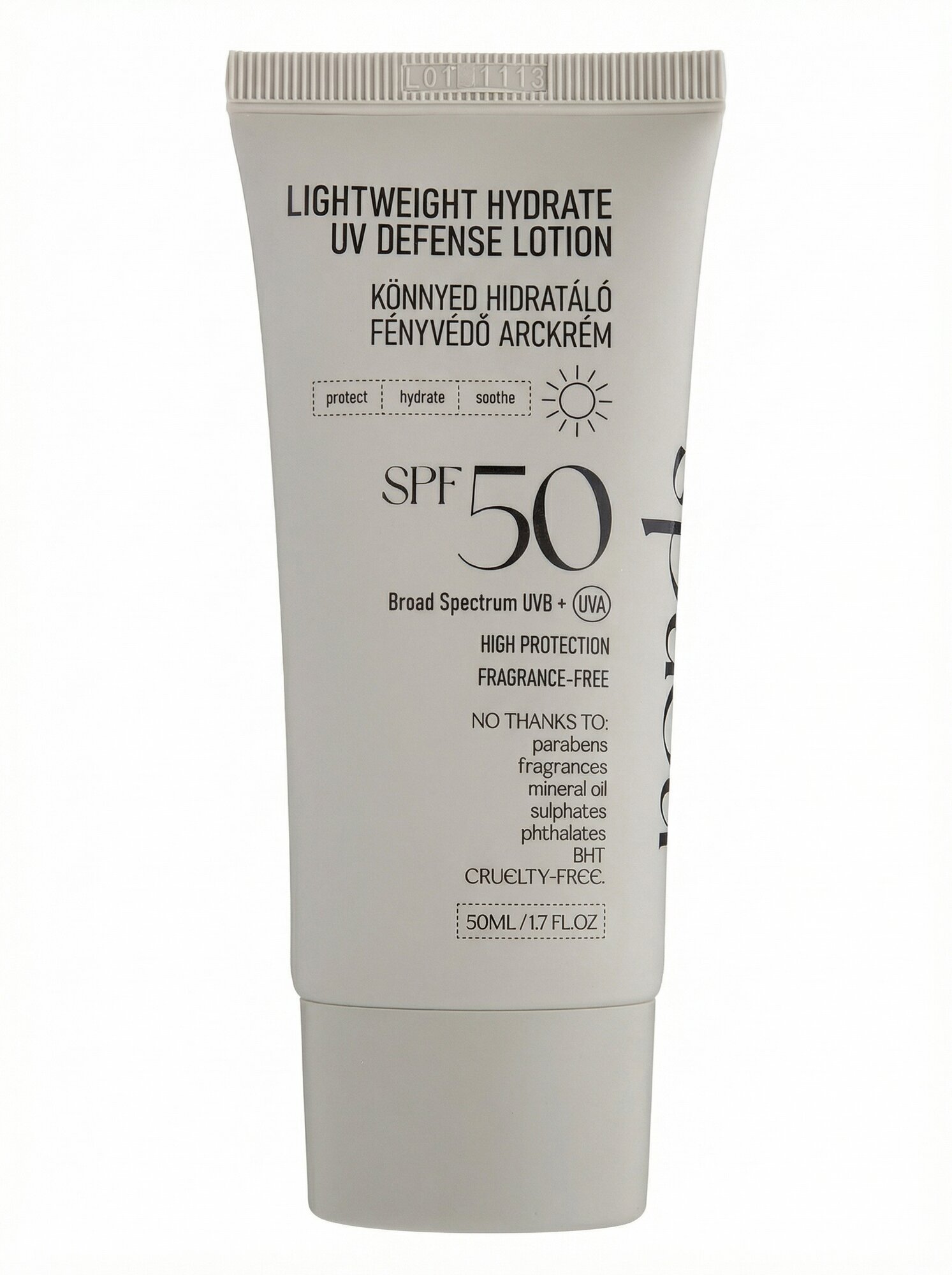 Солнцезащитный крем для лица Nerds SPF50 50 мл, нежная защита