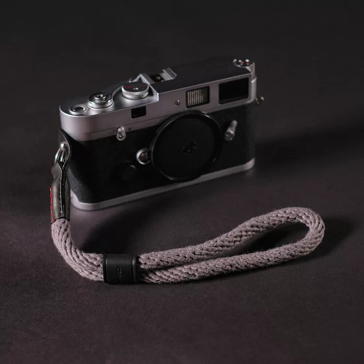 Винтажный ремешок для камеры для Fujifilm X100XT5, Sony, Leica Film Rangefinder - Серый