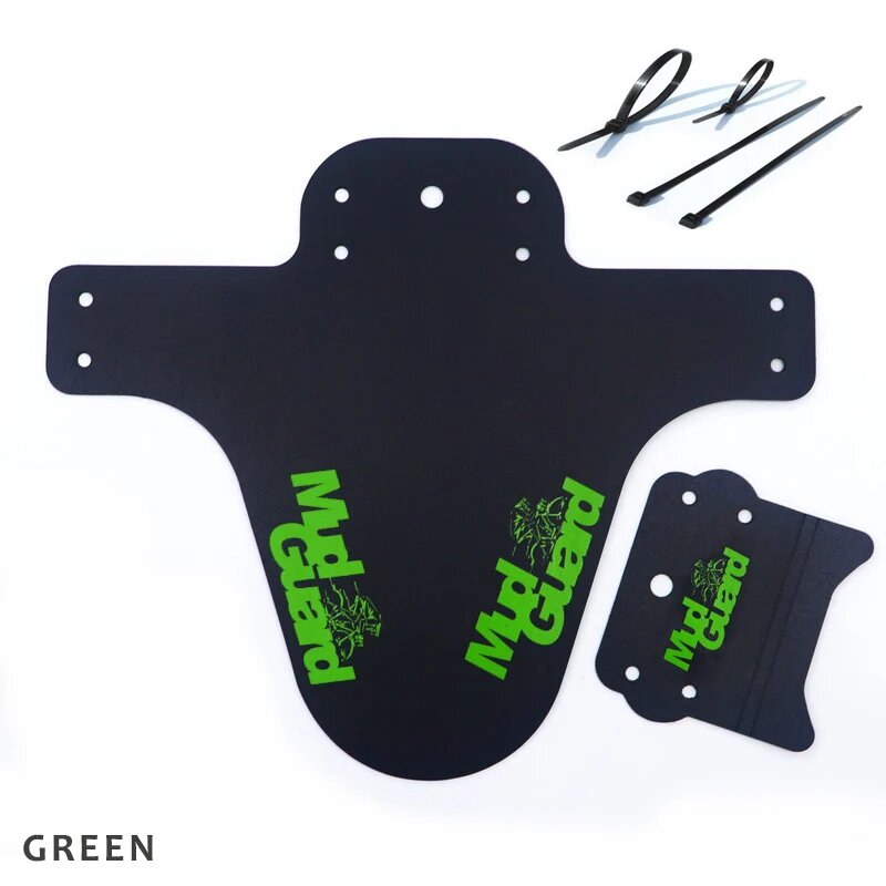 Велокрылья MudGuard зеленые, MTB, MG-GN