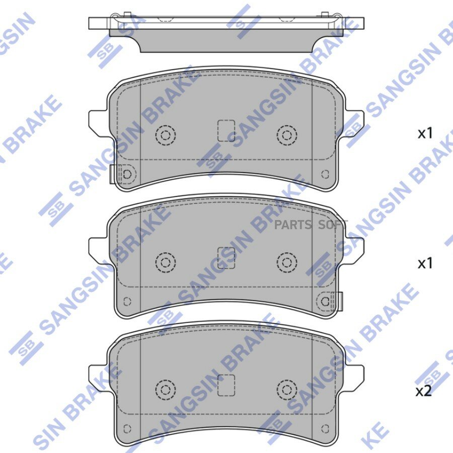SANGSIN BRAKE SP2511 Колодки тормозные