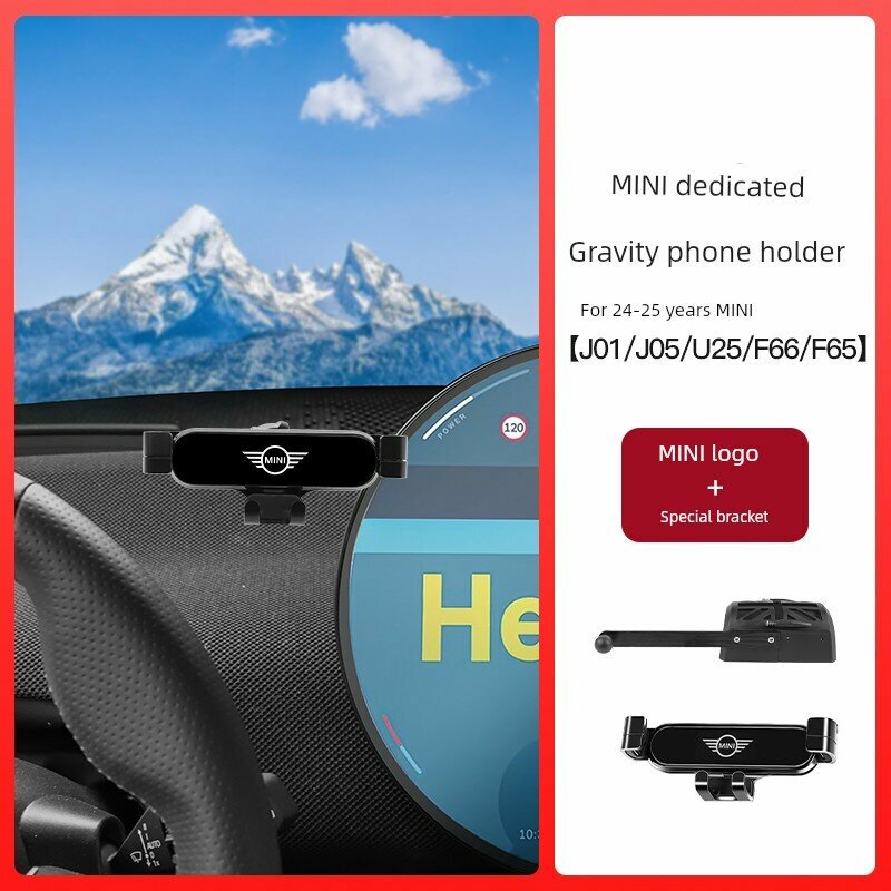 Логотип Mini Гравитационная Монтажная Система для BMW Mini Cooper J01/J05/U25/F65/F66 С Поддержкой Беспроводной Зарядки