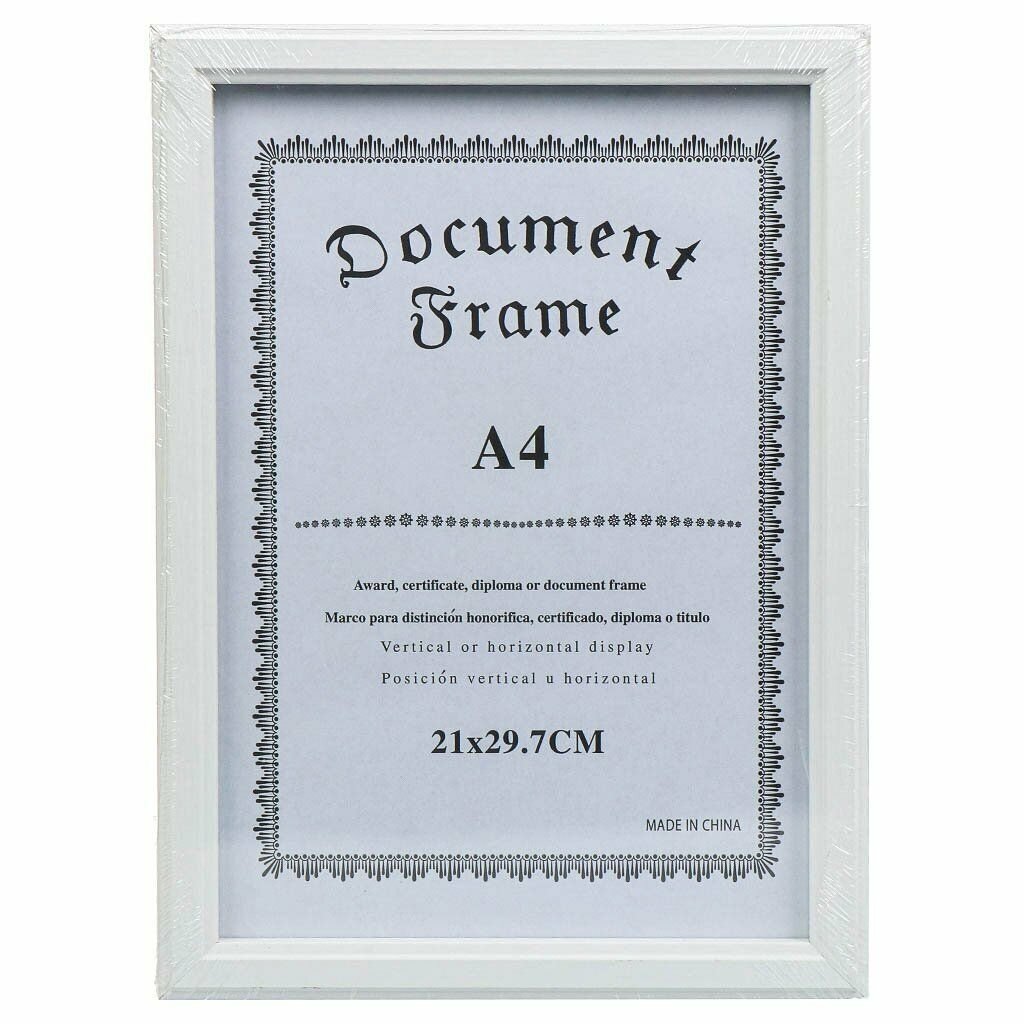 Фоторамка 21х30 см А4 из МДФ для фотографий, дипломов и сертификатов, стильный декор для интерьера дома и офиса Y4-6731