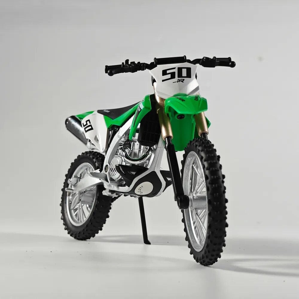 Игрушечный мотоцикл 1:12 Кавасаки KX450 Горный мотоцикл Kawasaki Детская игрушечная машинка