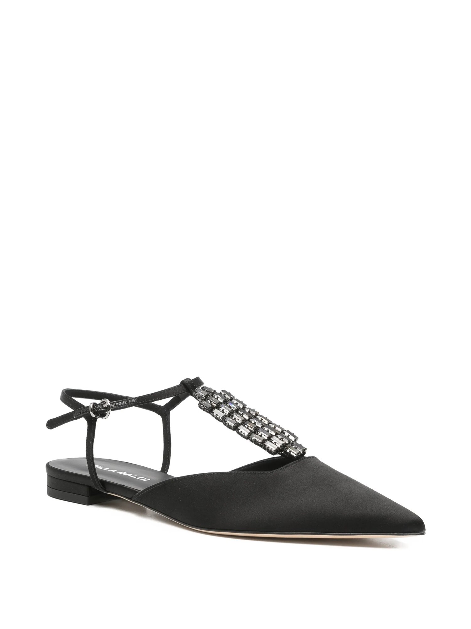 Туфли Lella Baldi Embellished flat pumps, размер 37, black/black — фото 1