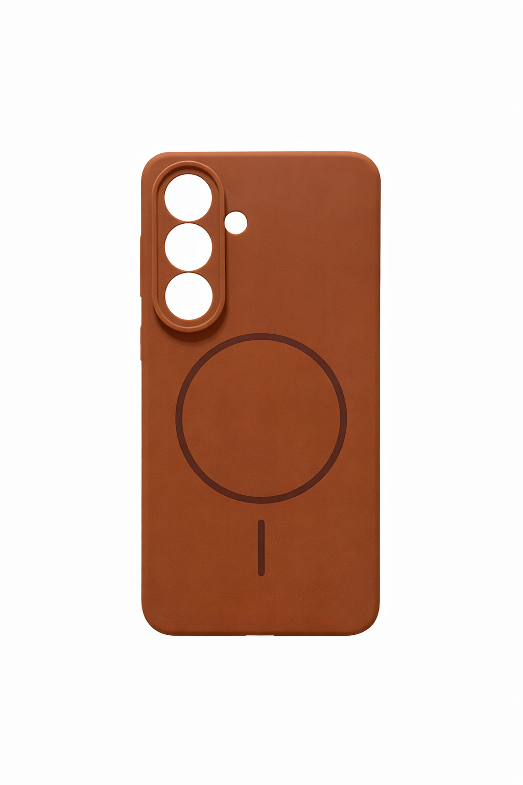 Чехол на Samsung Galaxy S26 силиконовый с MagSafe коричневый, чехол для Самсунг С26, silicone case