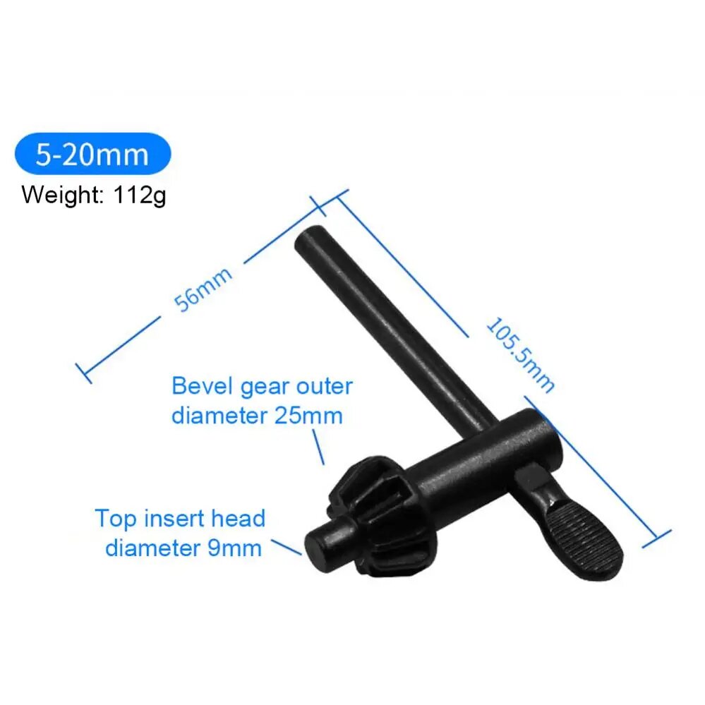 Ключ сверлильный патрон 5-20mm, 112g, 25mm, 9mm