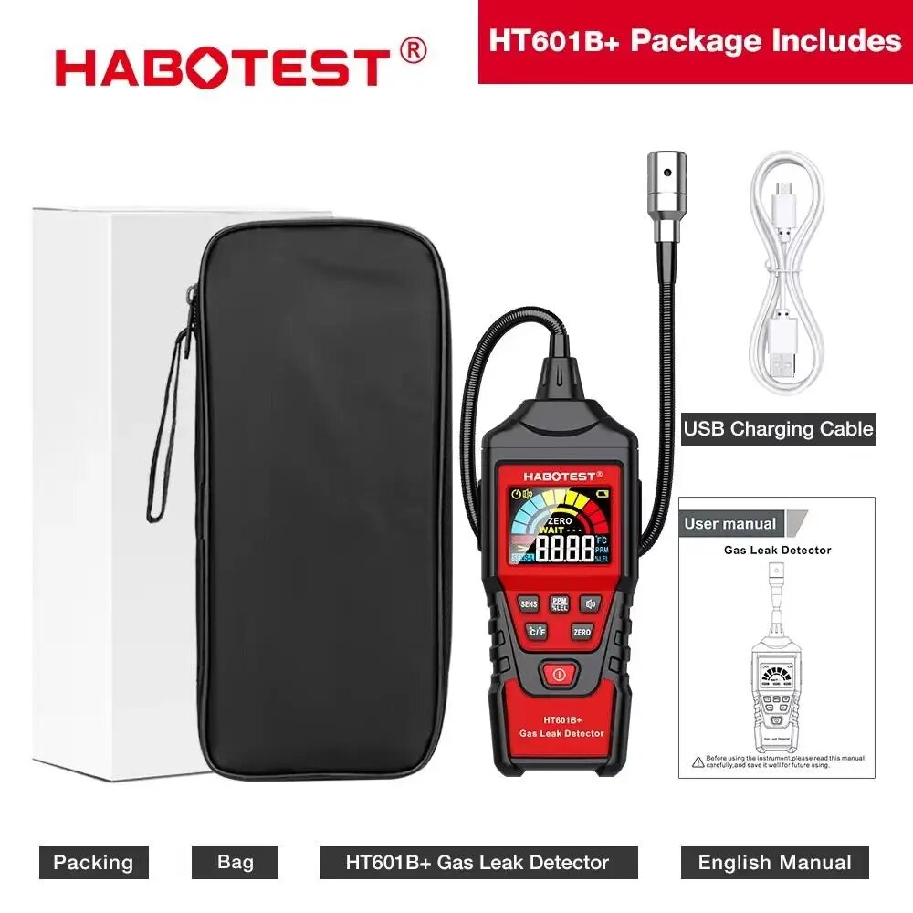 Газоанализатор HABOTEST HT601A HT601B HT601B Plus-Battery