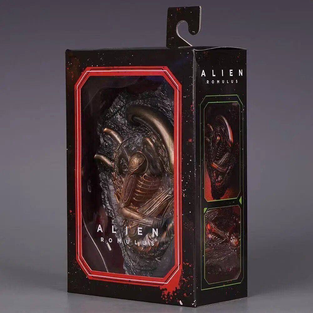 Фигурка Neca Alien Romulus Xenomorph, 10 дюймов, полностью подвижная, с набором аксессуаров, для коллекционеров научно-фантастических фильмов, для демонстрации