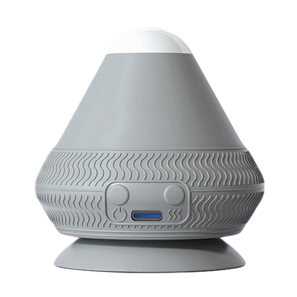 Электрический вибрационный массажный мяч с подогревом Grey