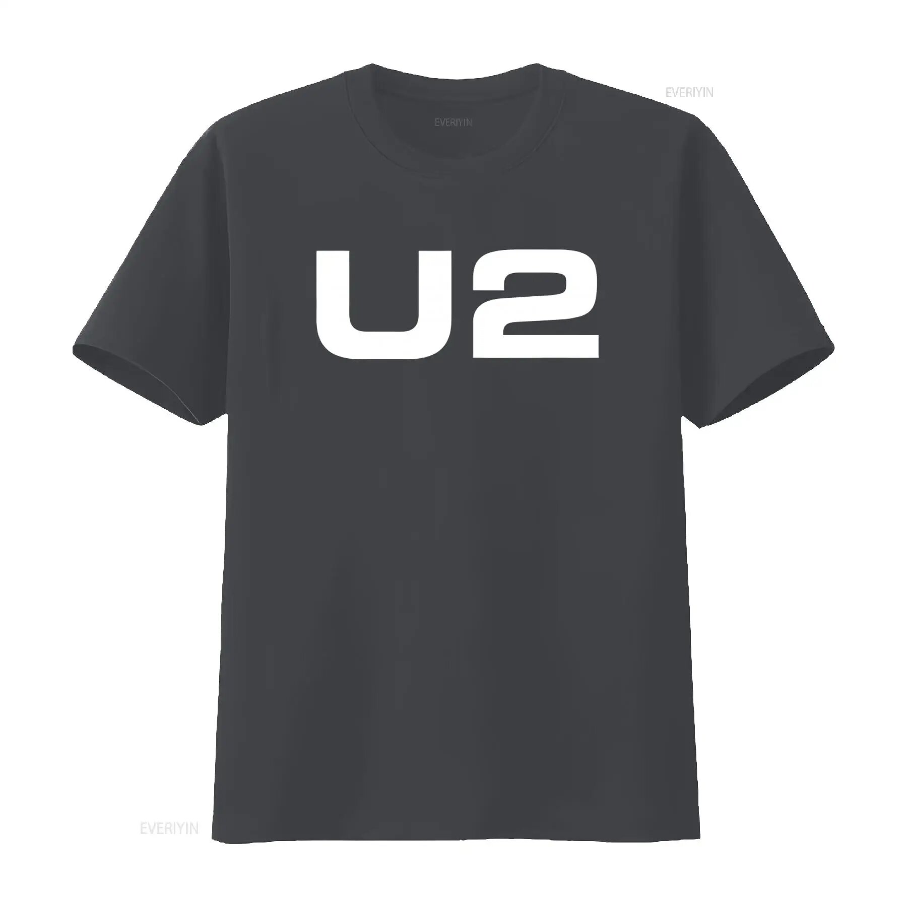Футболка U2 белая с чёрными вставками