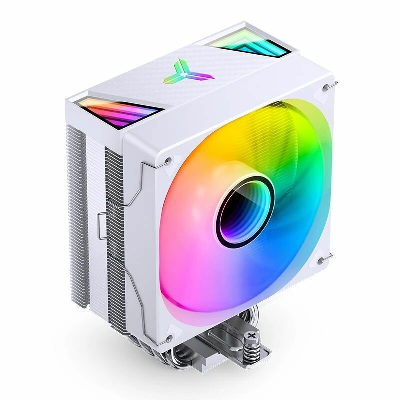 Кулер для процессора JONSBO CR-1000 V3 PRO ARGB White LGA1851/1700/1200/115X/AM5/AM4, TDP 230W, PWM, 120mm ARGB LED Fan, 6 тепловых трубок, белый, 4-pin