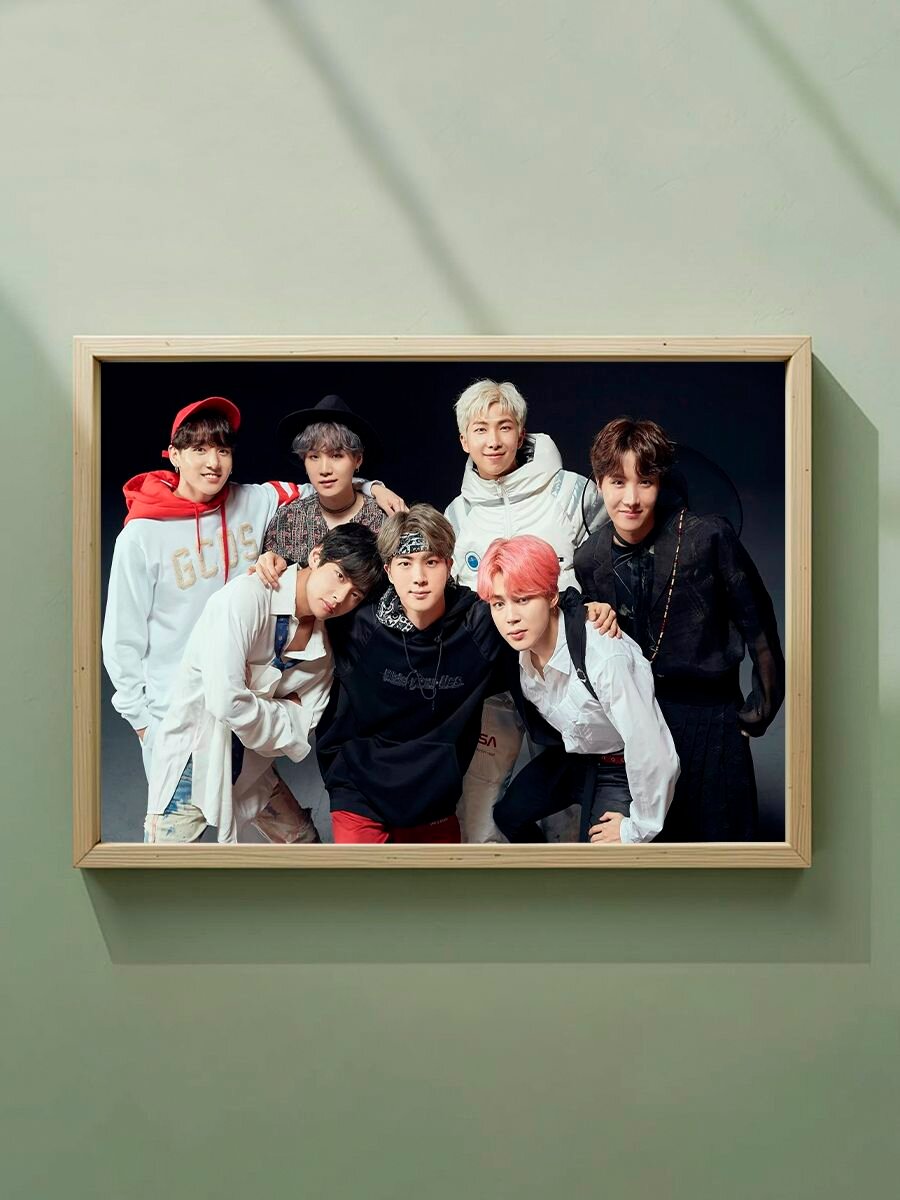 Постер, плакат на стену BTS K-Pop (А3)