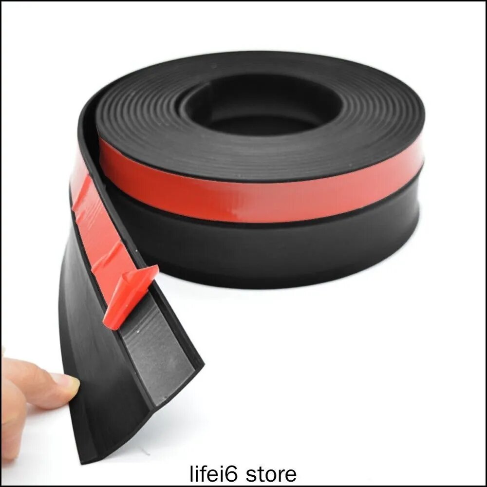 Уплотнение гаражных ворот универсальное, цвет черный/белый/коричневый, Китай