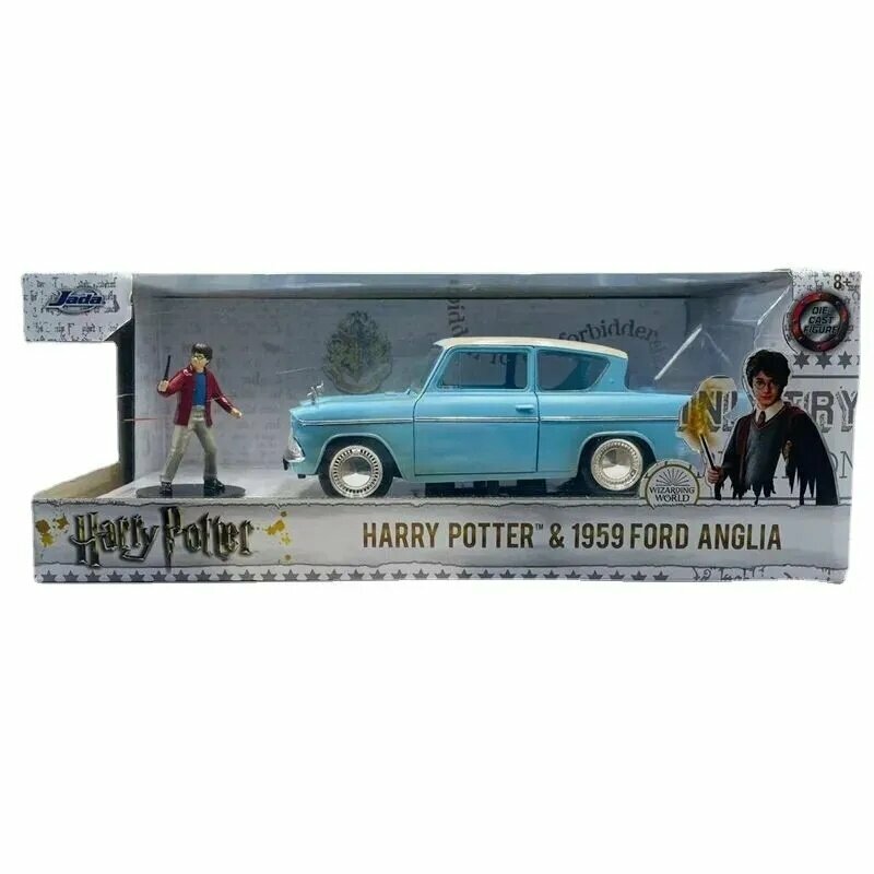 Jada 1:24 1959 Ford Anglia Ornament Collection Car, Коллекционная модель машины для взрослых, Игрушечный автомобиль с звуковыми и световыми эффектами для детей