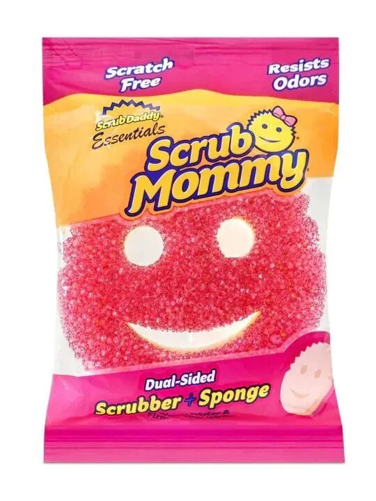 Scrub Daddy Губка универсальная впитывающая, 1 шт, желтая, для дома и авто