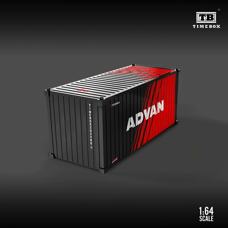 Модель контейнерного грузовика Advan 1:64 из сплава для автосервиса
