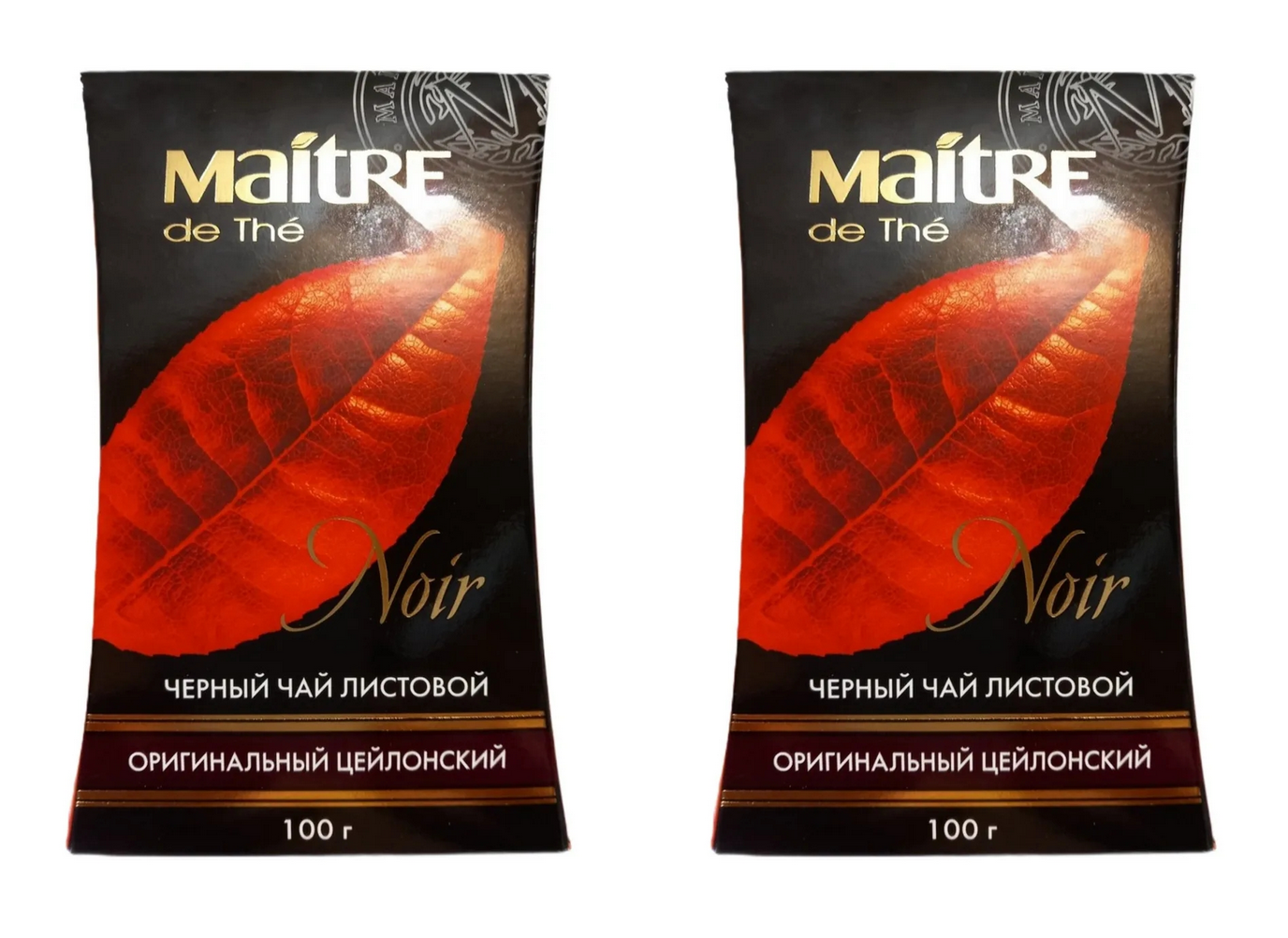 Maitre de The Черный чай цейлонский, 100 г, 2 уп