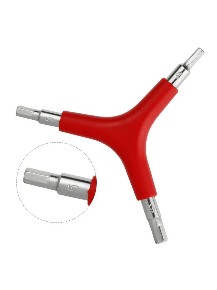 Набор шестигранных ключей 3 в 1 / Шестигранник Y-образный 5 мм 6 мм 8 мм для велосипеда