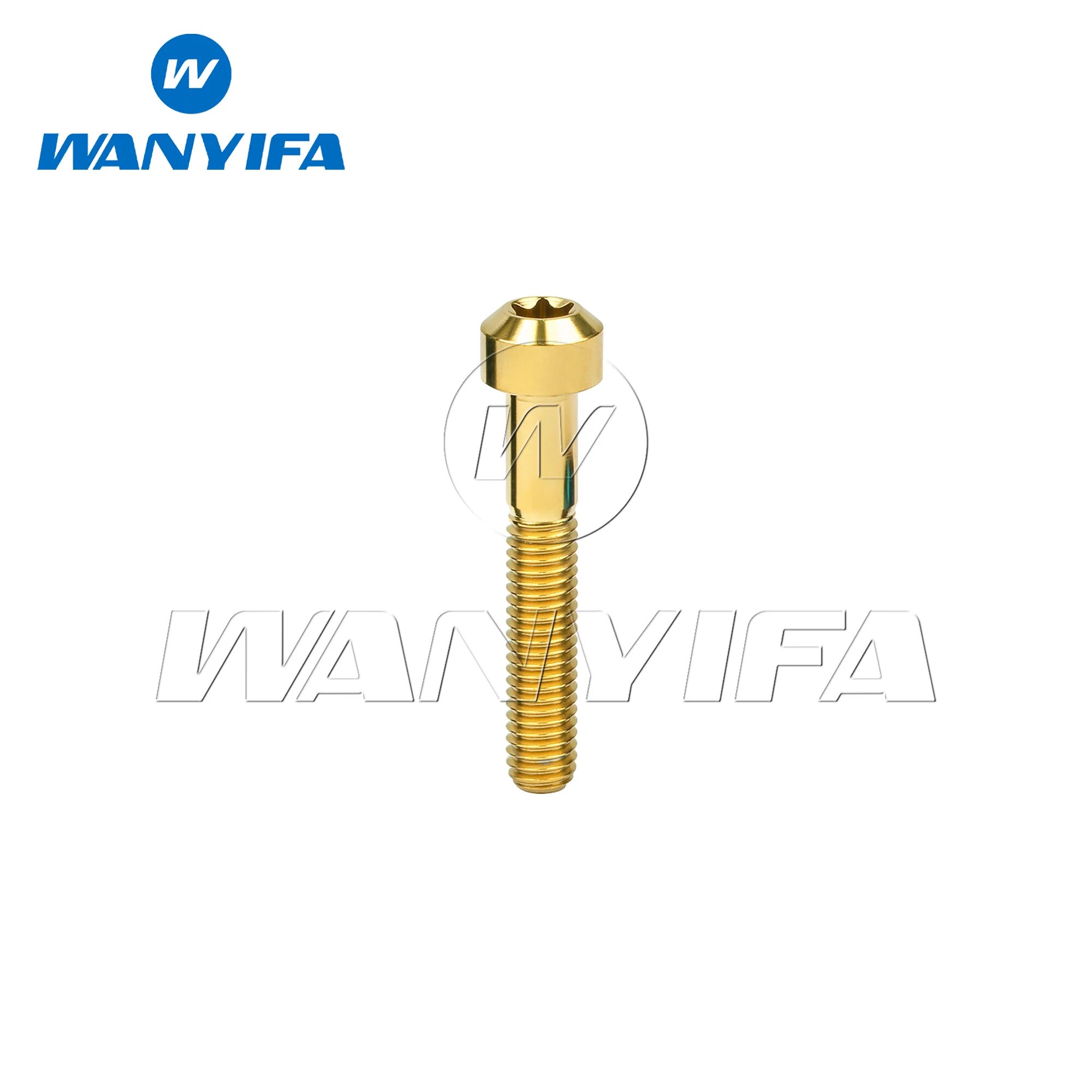 Титановые болты Wanyifa M6 Gold, 70mm, 15pcs