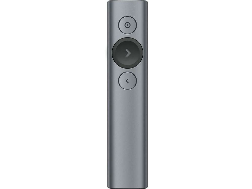 Презентер беспроводной Logitech Spotlight Radio USB (30м) серый USB/Radio 910-004867