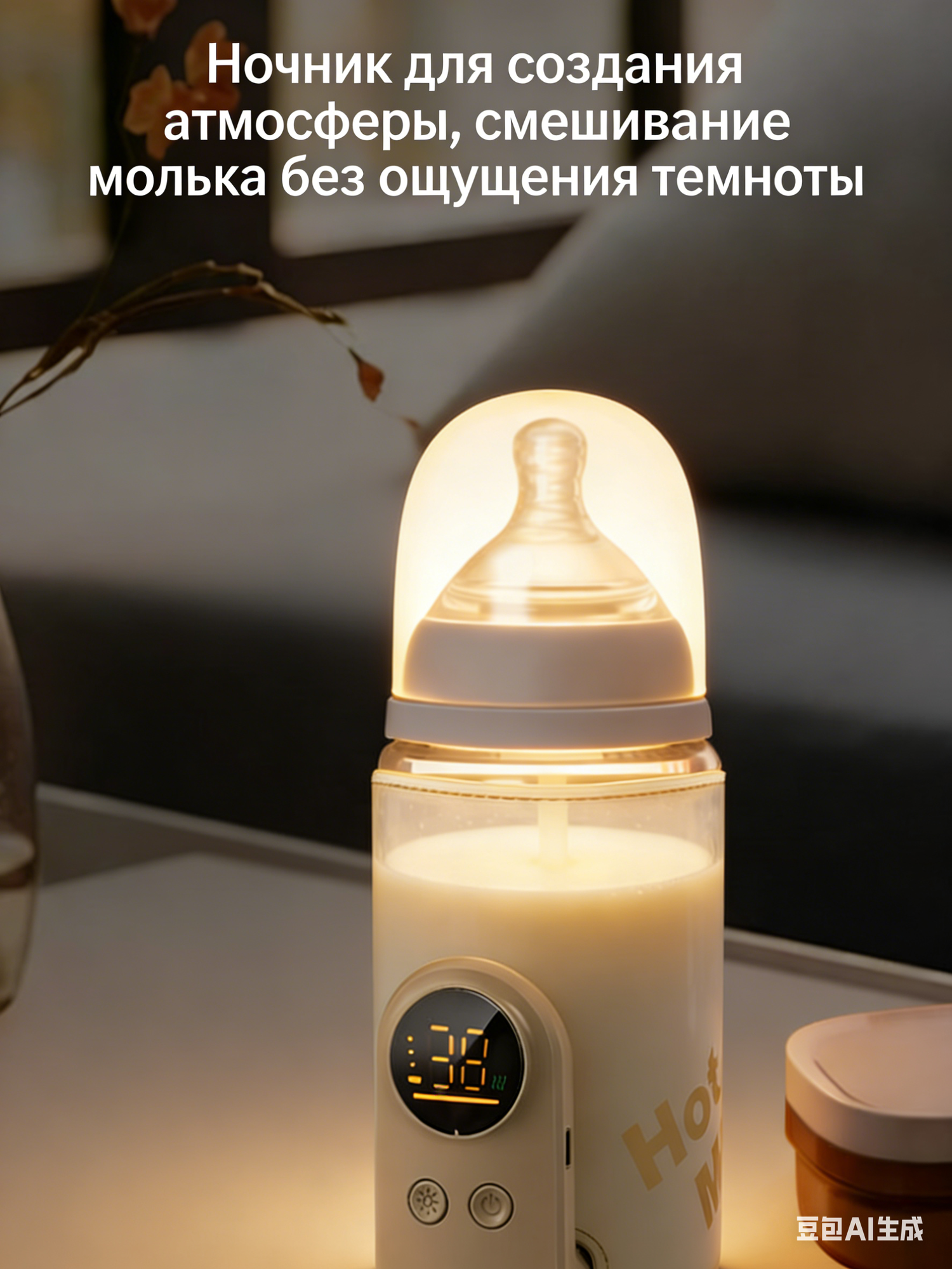 Подогреватель молока, изоляционный чехол для молочных бутылок, постоянная температура, зарядка через USB, 8000 мАч