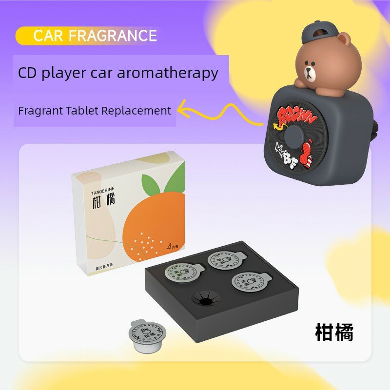 Цитрусовый аромат Автомобильная ароматическая полоска для CD-плеера — универсальная подгонка для приборной панели