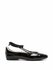 Балетки PATRIZIA PEPE Ankle-tie ballet flats, размер 38 EU, black/black