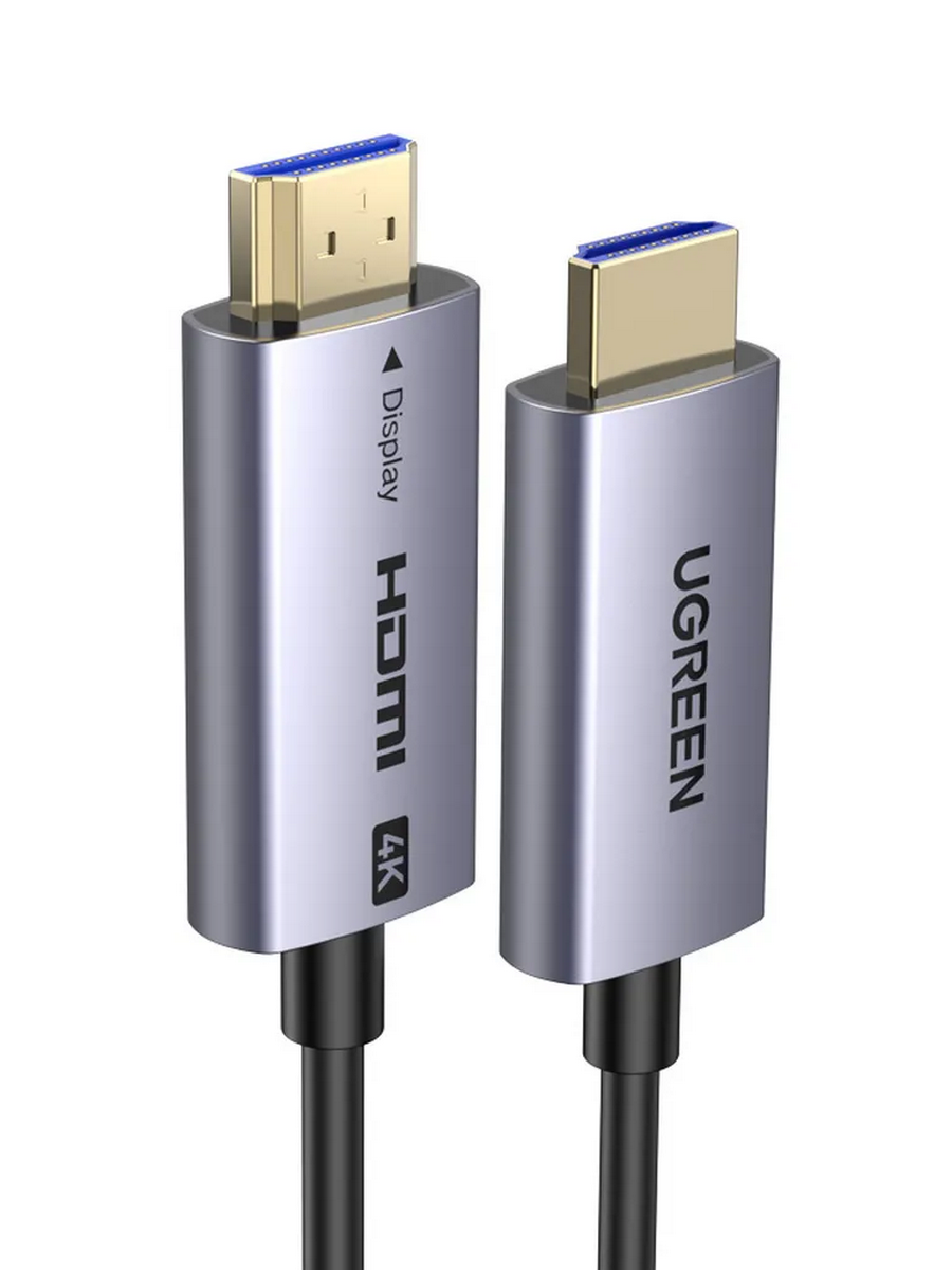Кабель UGREEN HD178 (45507) HDMI 4K Fiber Optic Cable 30м Серый HDMI