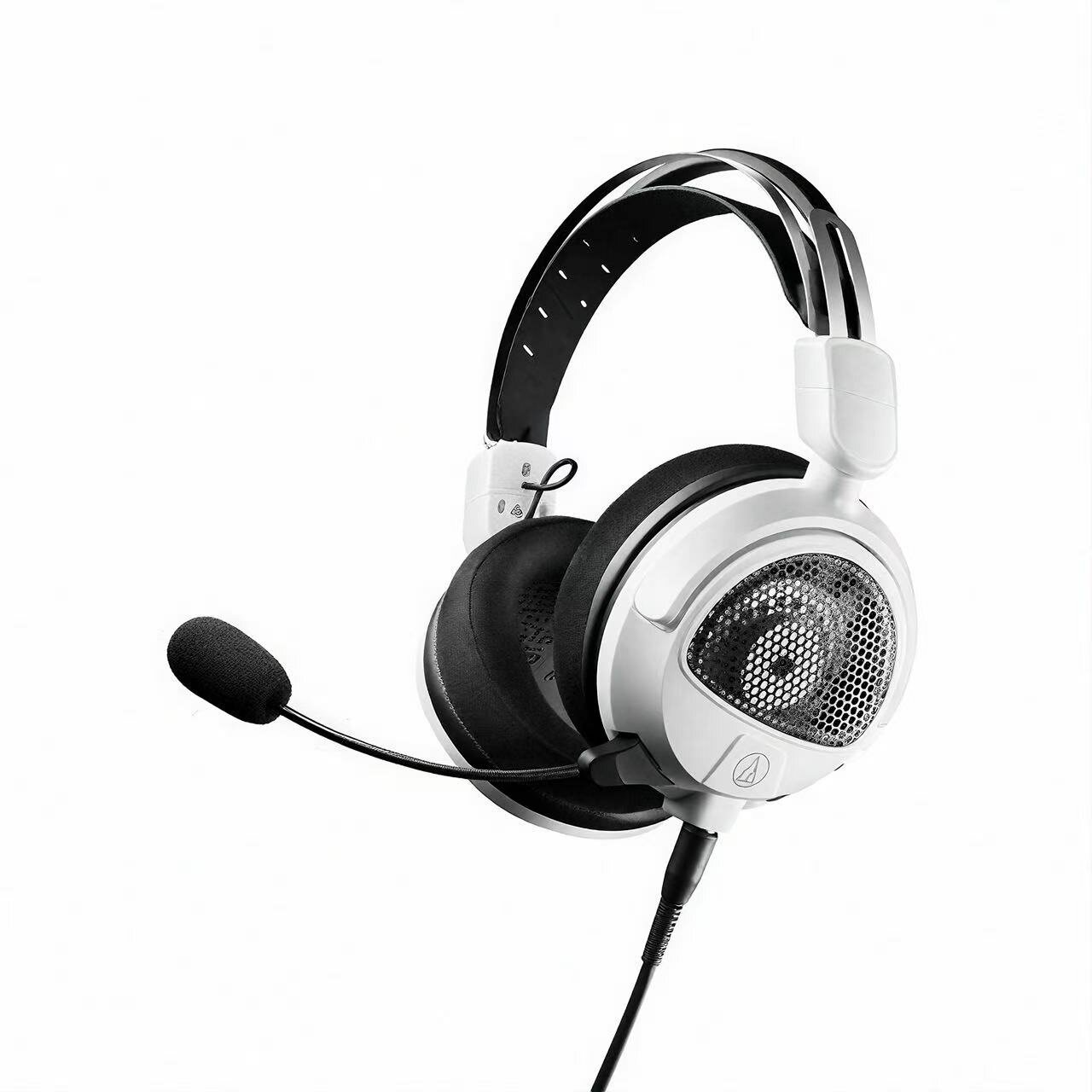 Легкие игровые наушники Audio-Technica ATH-GDL3 открытого типа со съемным микрофоном, белые