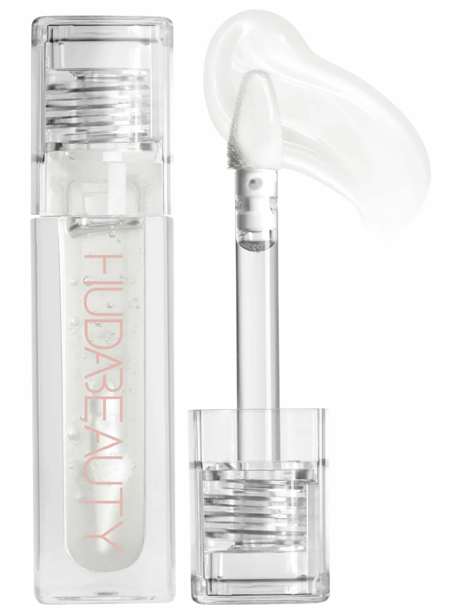 HUDA BEAUTY Блеск для губ Faux Filler Shiny Non-Sticky Lip Gloss (Glassy)