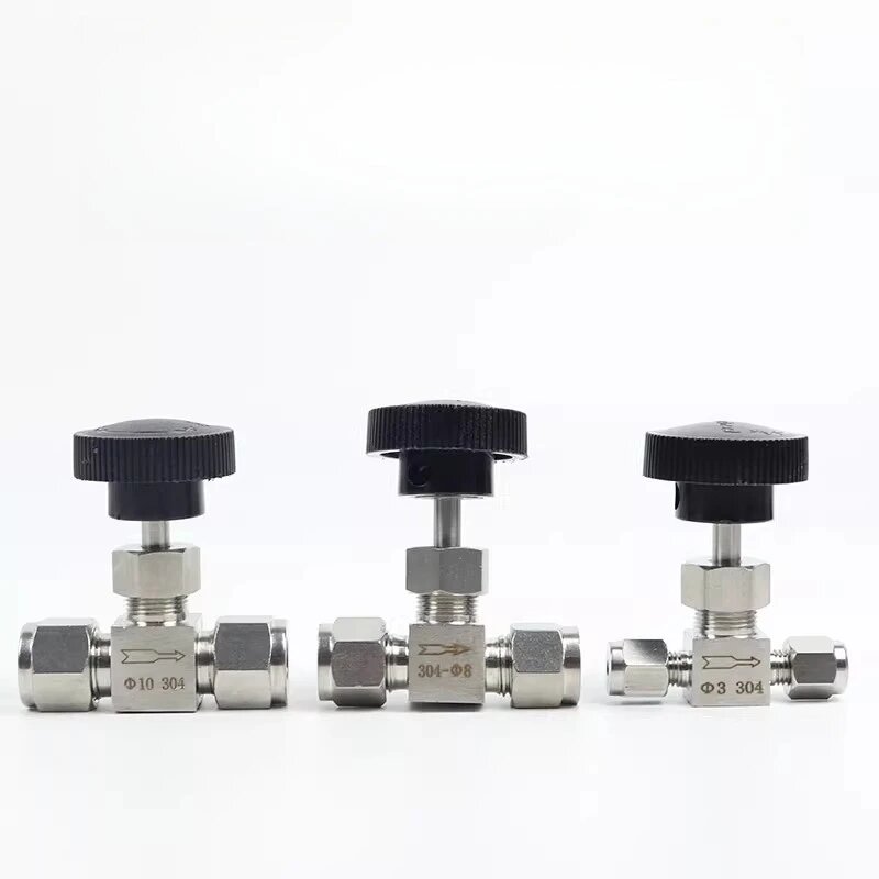 Игольчатый клапан из нержавеющей стали 304, 8mm