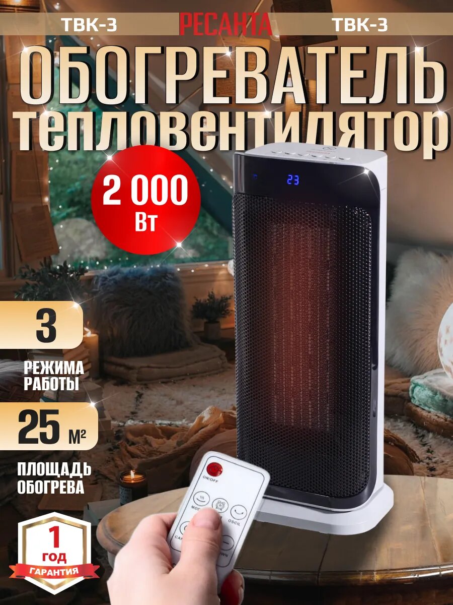 Обогреватель для дома тепловентилятор ветерок 2000 Вт