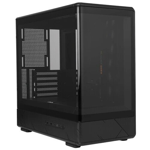 D200 black / Корпус без блока питания Case JONSBO D200, Mini-Tower, TG, no fan, 2xUSB-A 3.0 + 1xUSB-