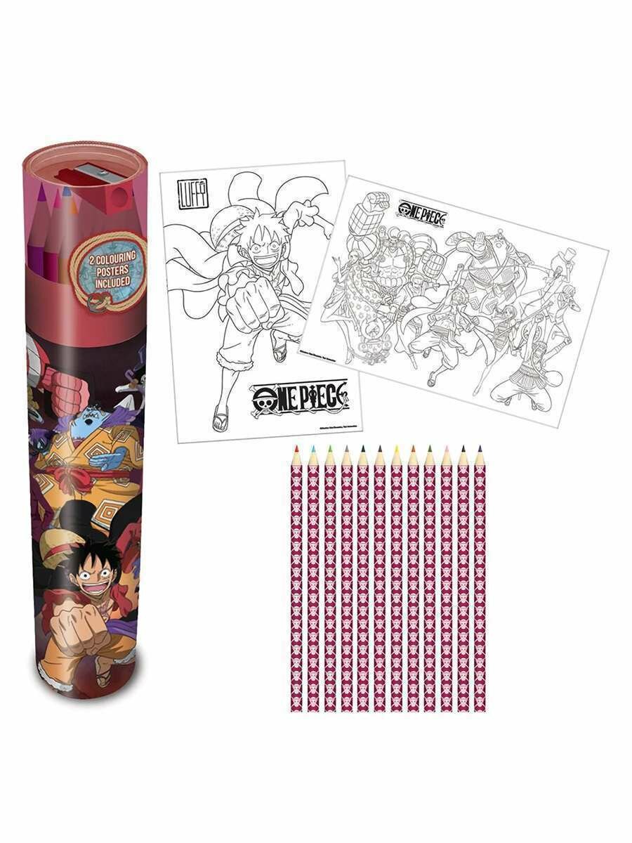 Канцелярский набор One Piece Пираты Соломенной Шляпы (пенал, постеры 2шт, карандаши) SR74431