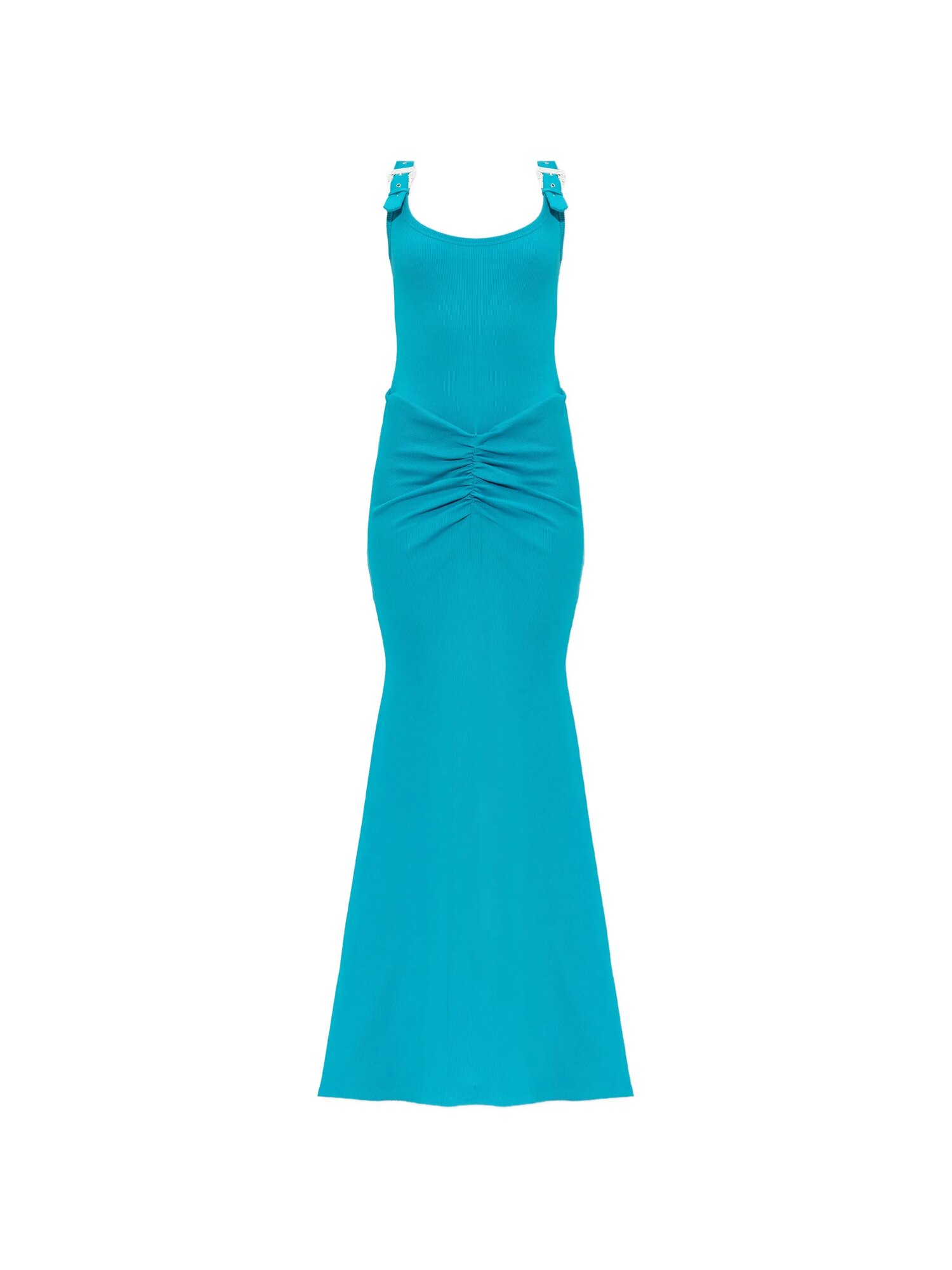Платье Buckle-straps sleeveless maxi cotton dress