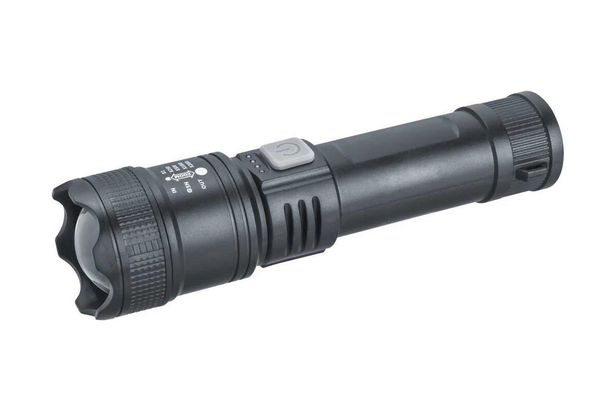 Фонарь Navigator NPT-CP35-ACCU 95 597 ABS черный IP44 4 режима светодиодный 5Вт 450 лм 230 м, аккумулятор Li‑Ion 1.2 Ач, защита от влаги и удара, zoom