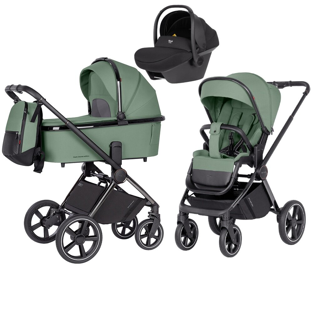 Коляска 3 в 1 CARRELLO Ultimo Fern, автокресло, поворотные колеса