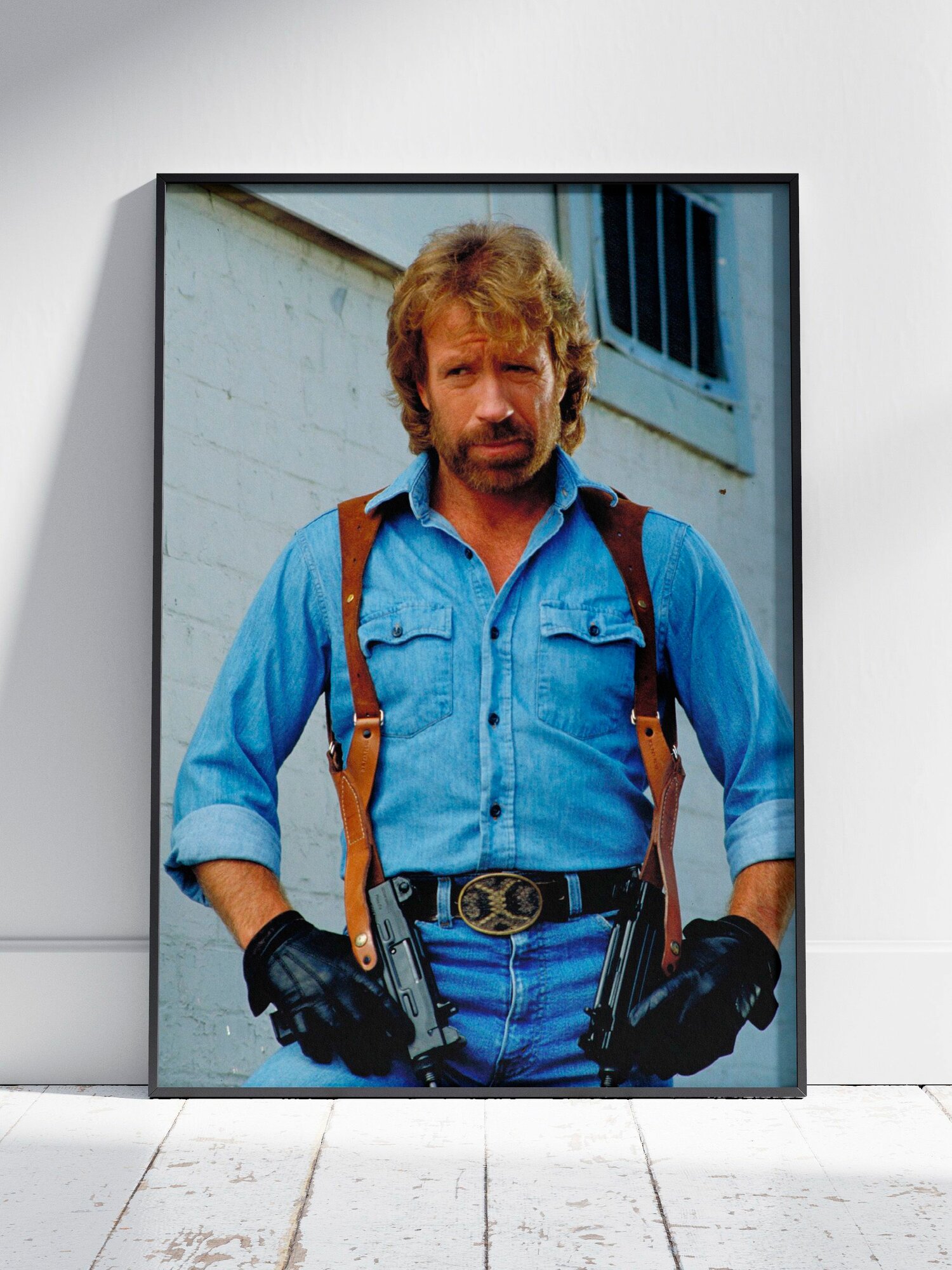 Плакат на стену для интерьера Чак Норрис (Chuck Norris 27) - Постер по актеру фильма, кино, сериала формата A4 (21x30 см)