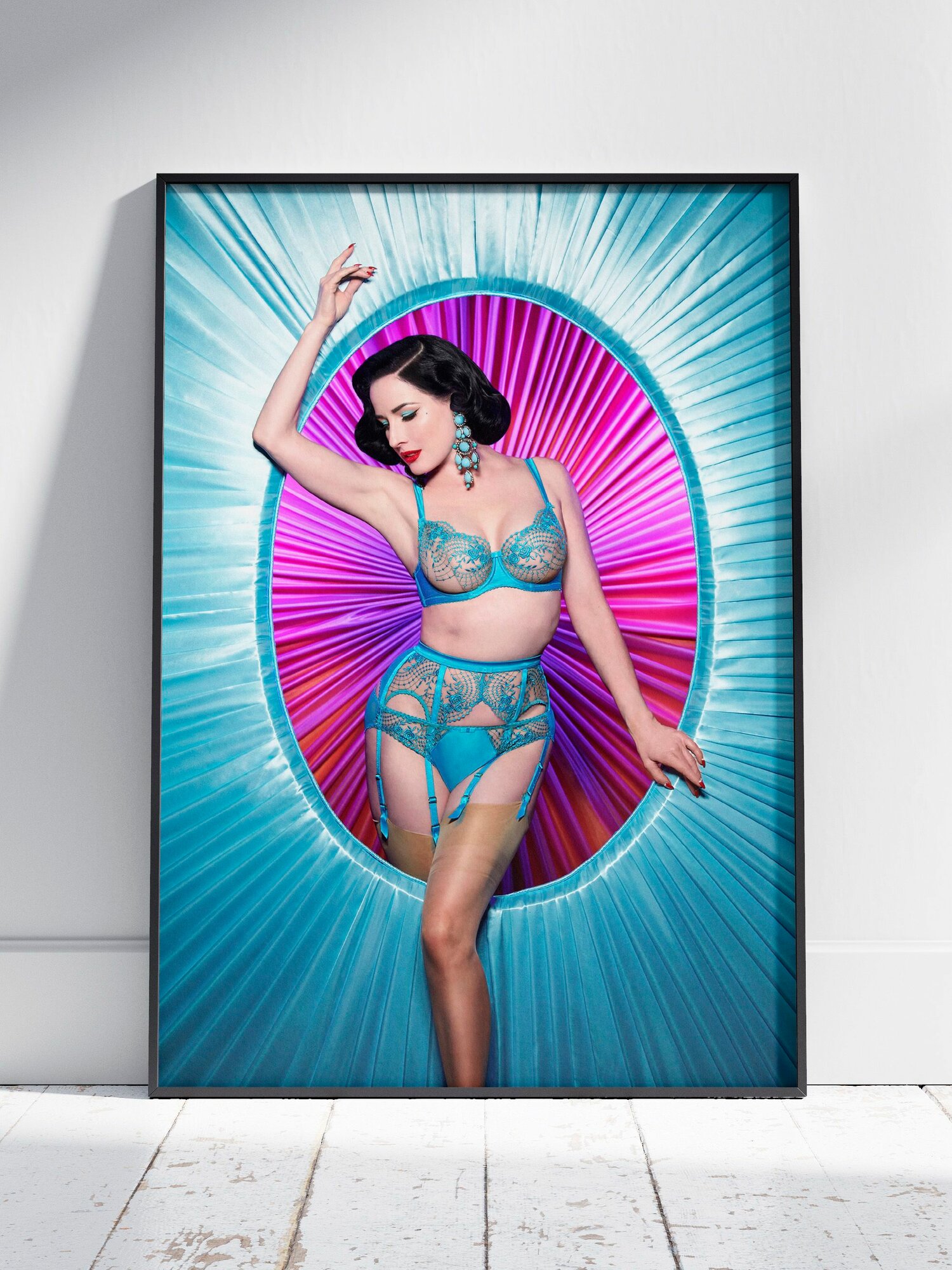 Плакат на стену для интерьера Дита фон Тиз (Dita Von Teese 23) - Постер по модели, бренду и моде формата A4 (21x30 см)