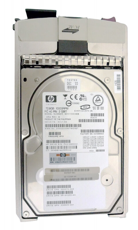 Жесткий диск HP 344969-001 72,8Gb Fibre Channel 3,5" HDD